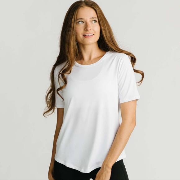 ZYIA | Tops | Zyia White Go To T Xs New | Poshmark
